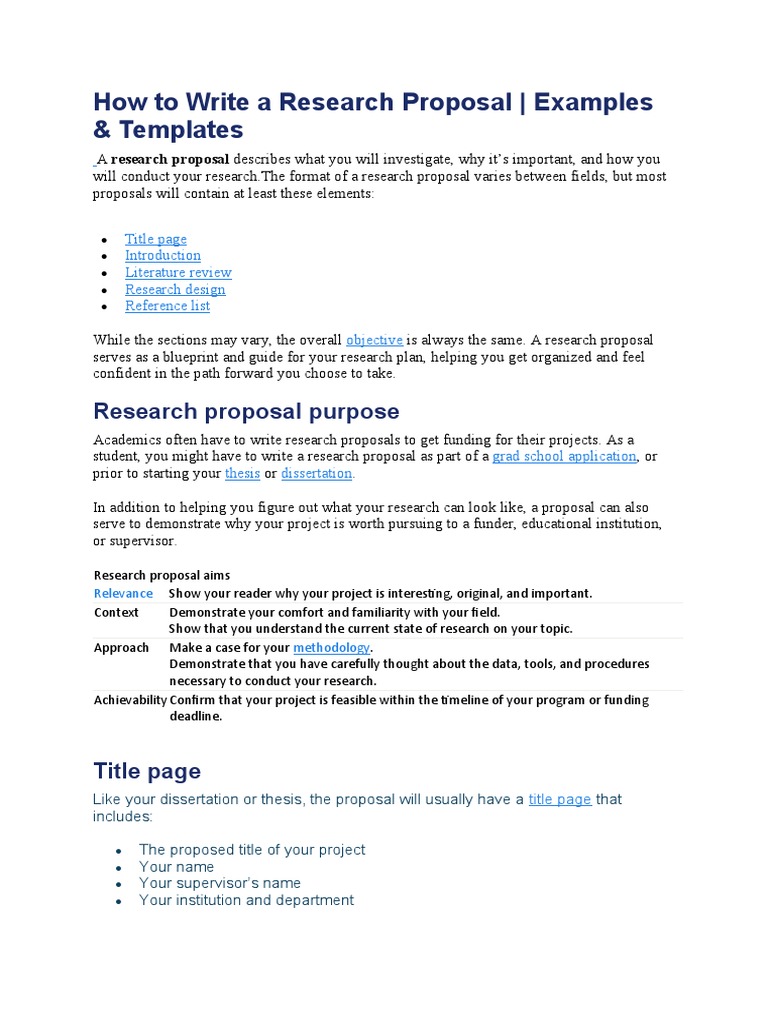 Research Proposal Writing Guide | PDF | Sampling (Statistics) | Methodology