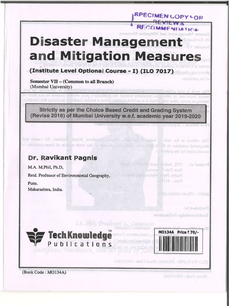 Disaster Mitigation: Management Measures | PDF | Emergency Management ...