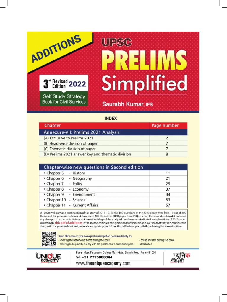 Prelims Simplifed 3rd Edition - Addition | PDF | Thought | Understanding