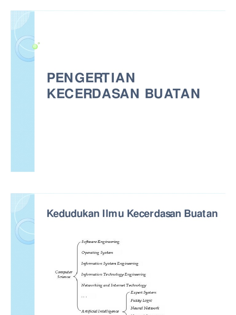 Ai - 2 Pengertian Kecerdasan Buatan | PDF