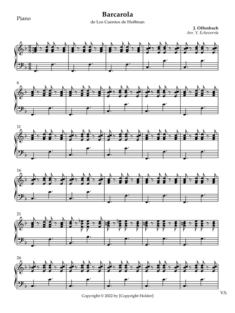 Barcarola | PDF