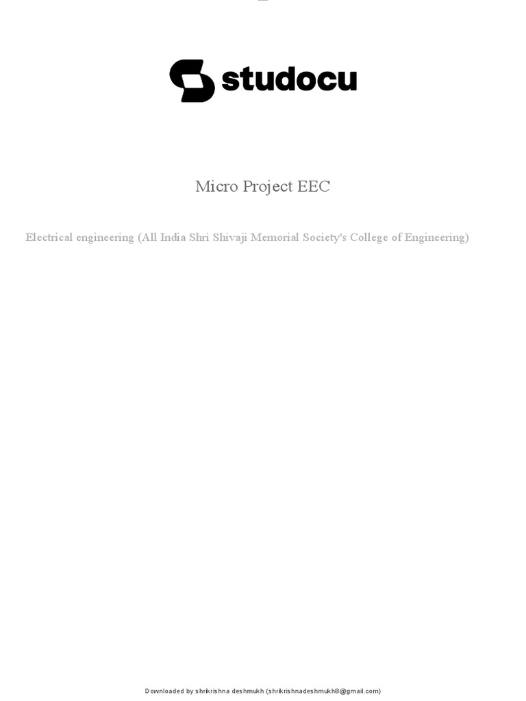 Micro Project EEC | Download Free PDF | Hysteresis | Magnetism