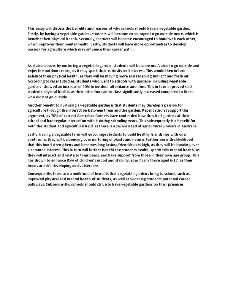 This Essay Will Discuss The Benefits and Reasons of Why Schools Should ...