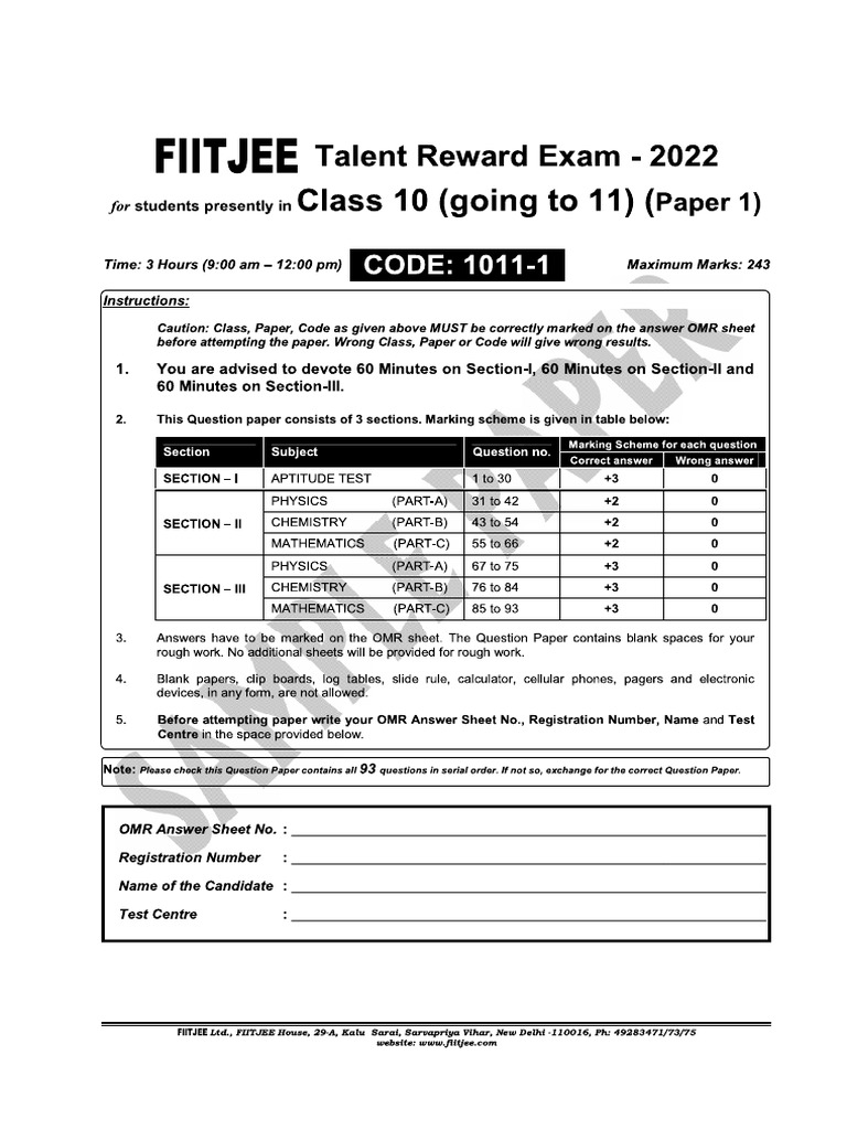 Sample Paper-Ftre-2022-Class-X-P1-At+pcm | PDF