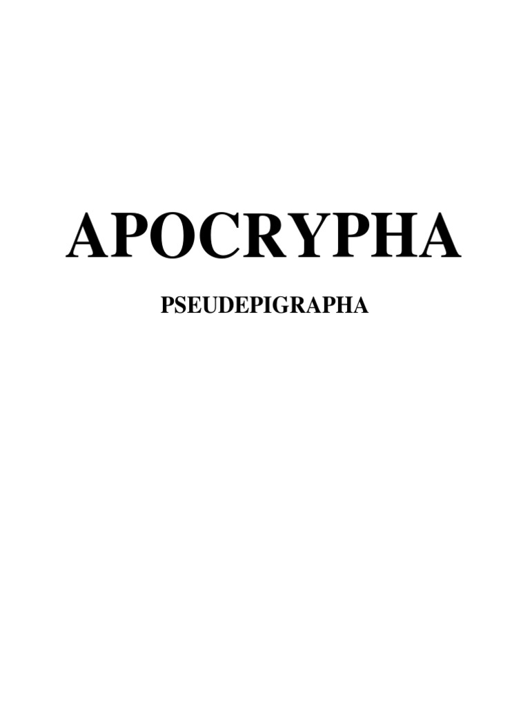 Apocryphal Texts: Jasher & Enoch | PDF | Cain And Abel | Christianity