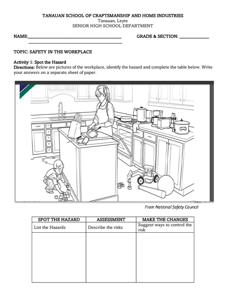 Pair Activity - Safety in Workplace PDF | PDF