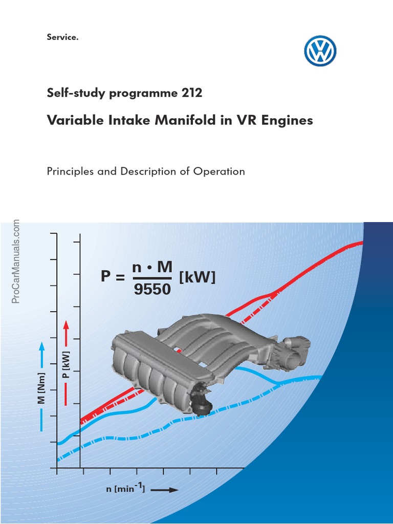 SSP 212 Varible Intake Manifolds in VR Engines | PDF | Internal ...