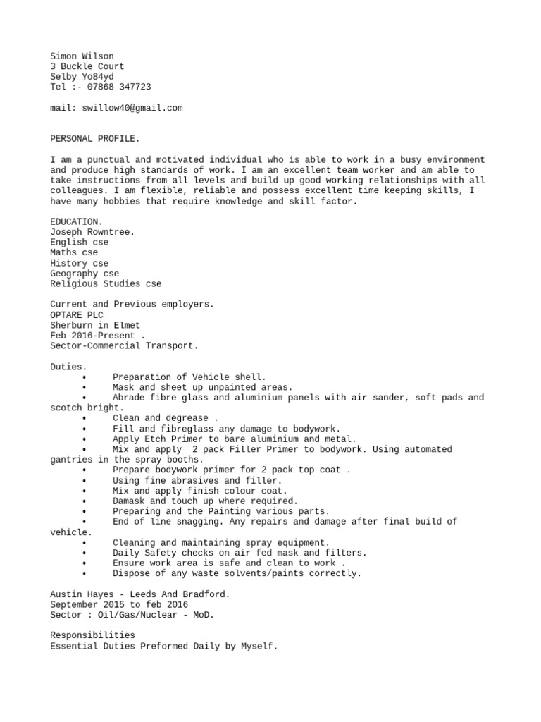 A Well-Rounded Professional Seeking New Opportunities in Manufacturing ...