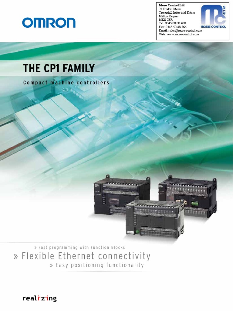 CP1 Series Product Brochure. | PDF | Programmable Logic Controller ...