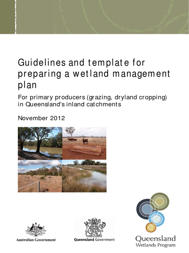 Guidelines Template For Preparing Wetland Management Plan 21-1-13 ...