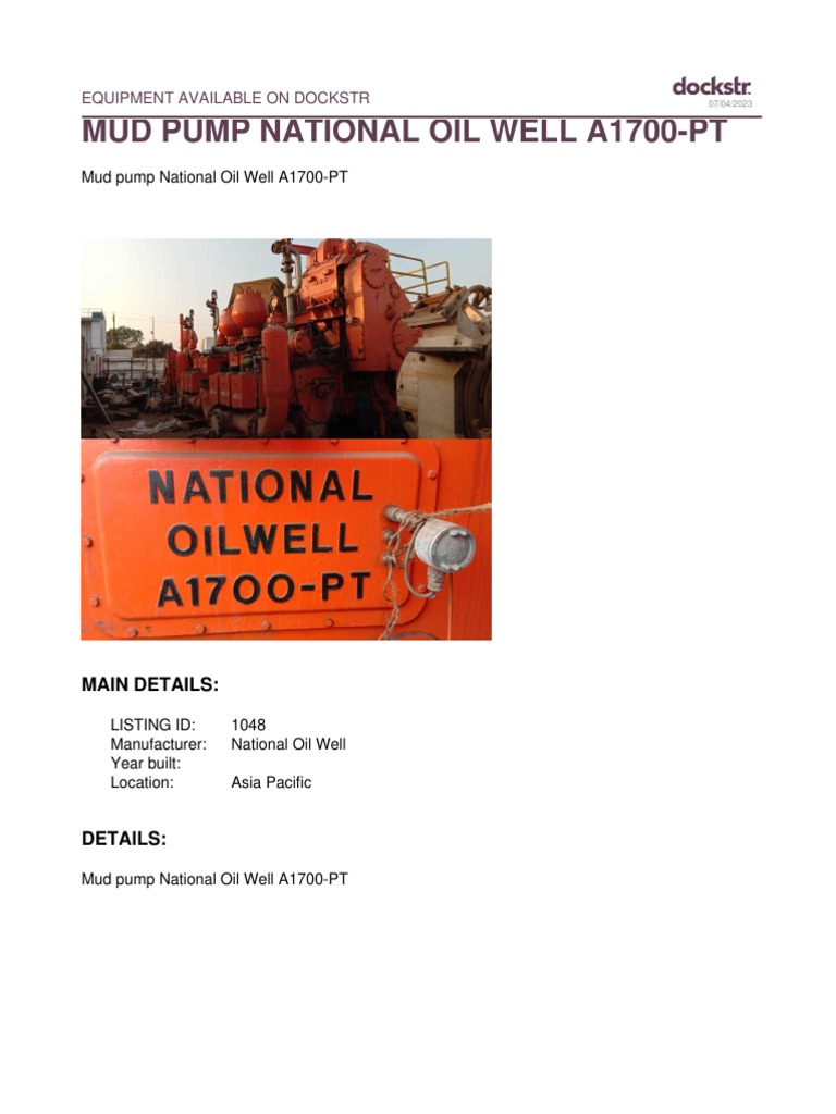 1048-Mud-Pump-National-Oil-Well-A1700-Pt-2023.04.07 - 8 - 58 - 38 | PDF
