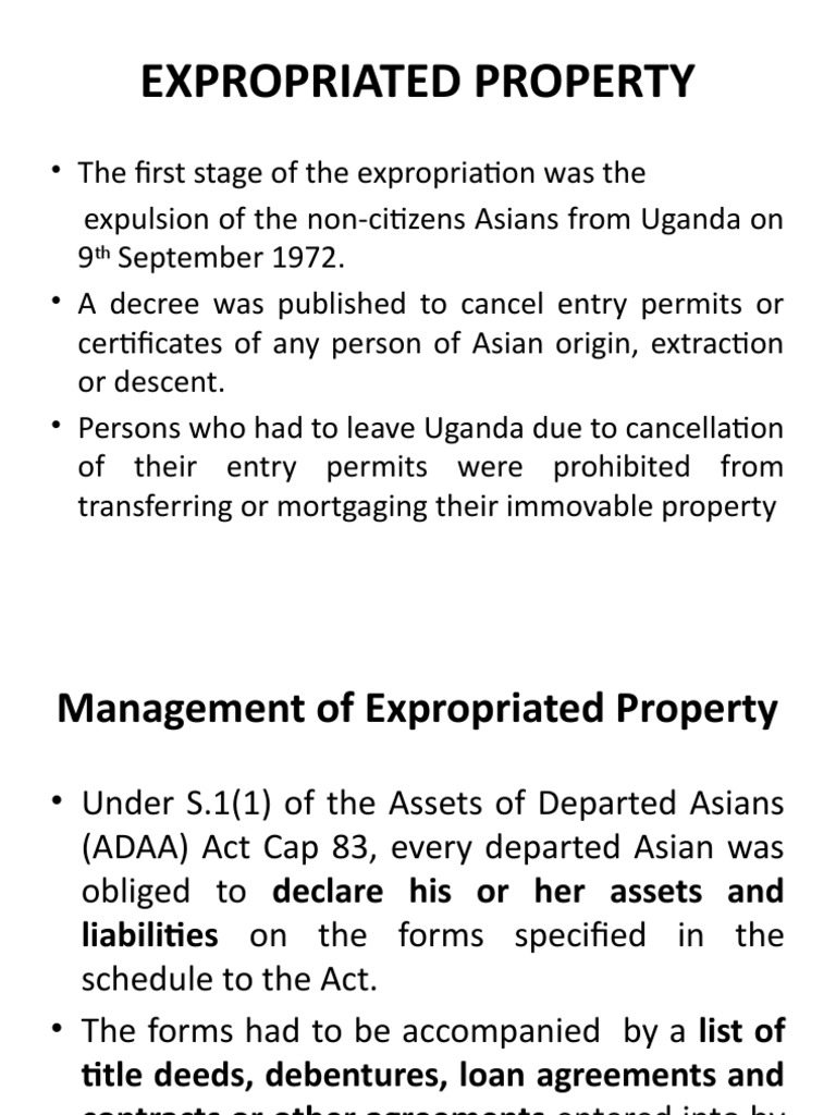 Expropriated Property | PDF | Eminent Domain | Lease