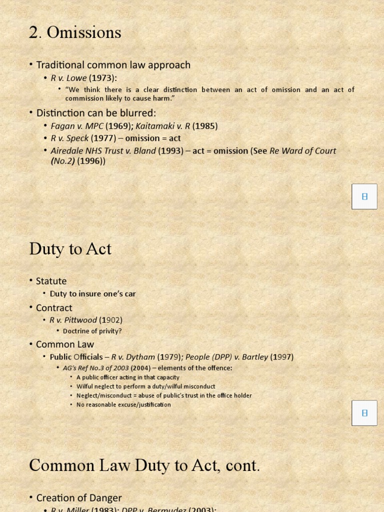 2 - Omissions | PDF | Common Law | Justice