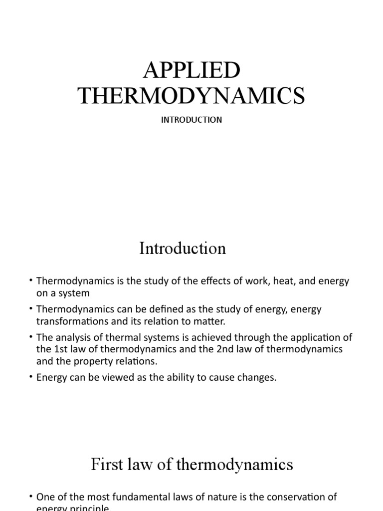 Lecture One Pdf Thermodynamics Thermodynamic Equilibrium