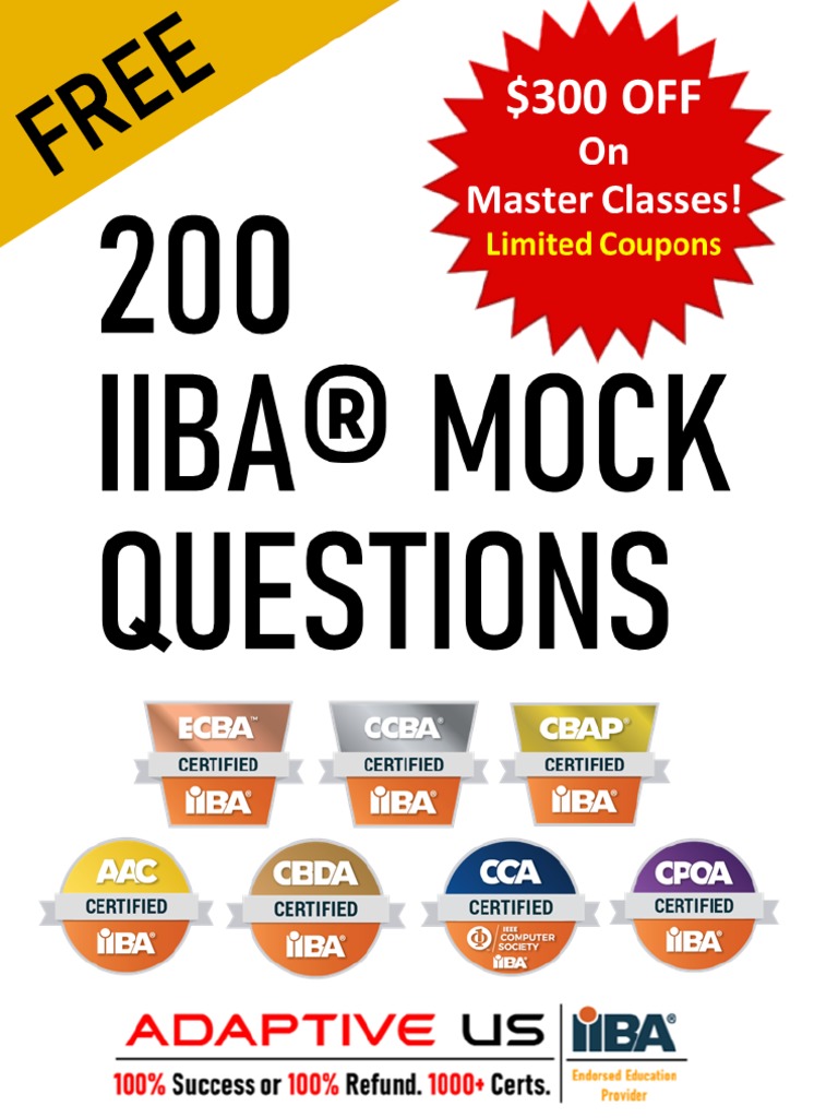 IIBA Exam Model Questions July 2021 Edition | PDF | Business Analysis ...