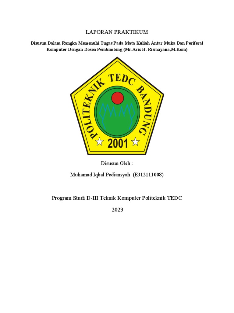 Laporan Praktikum Fundamental Programming Arduino Muhamad Iqbal P E312111008 Pdf 