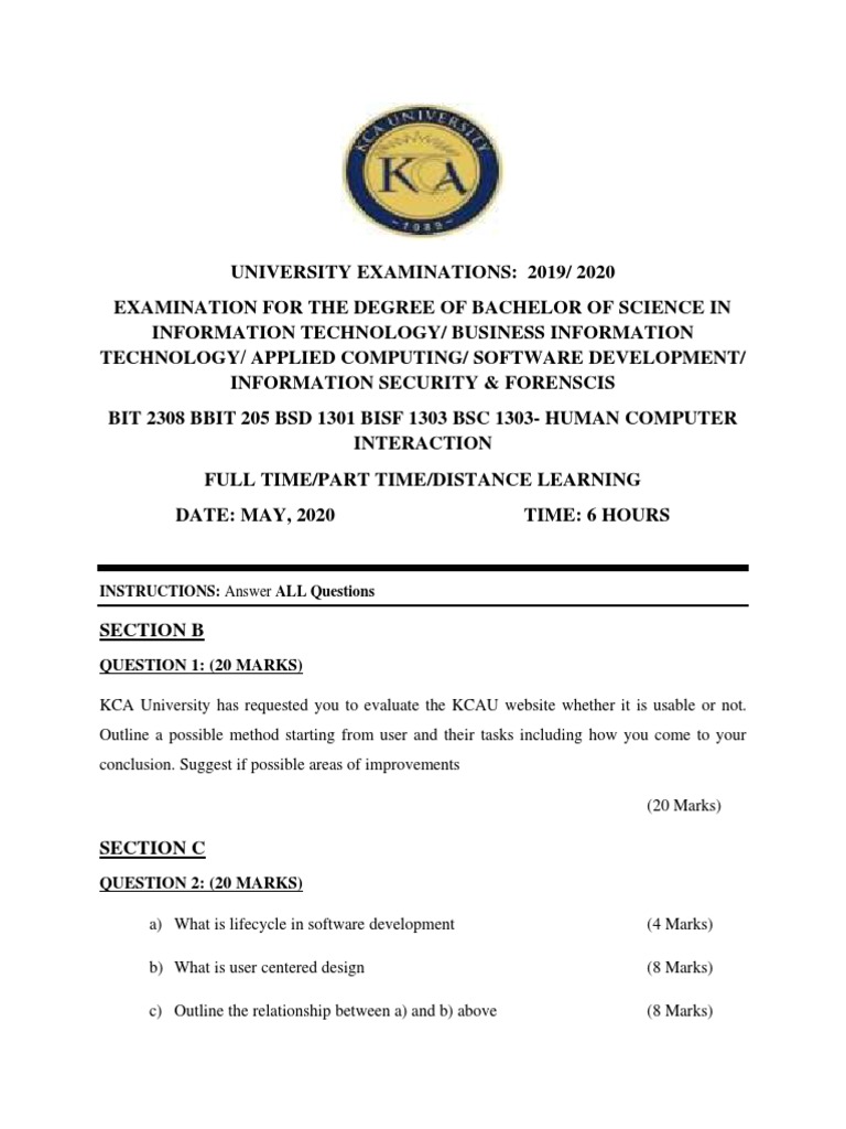 Bit 2308 Bbit 205 BSD 1301 Bisf 1303 BSC 1303 - Human Computer ...