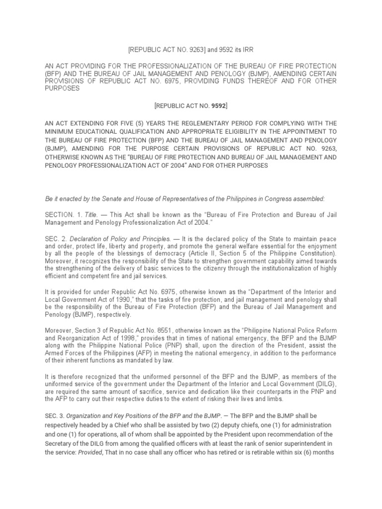 Ra 9263 and 9592 | PDF | Performance Appraisal | Governance