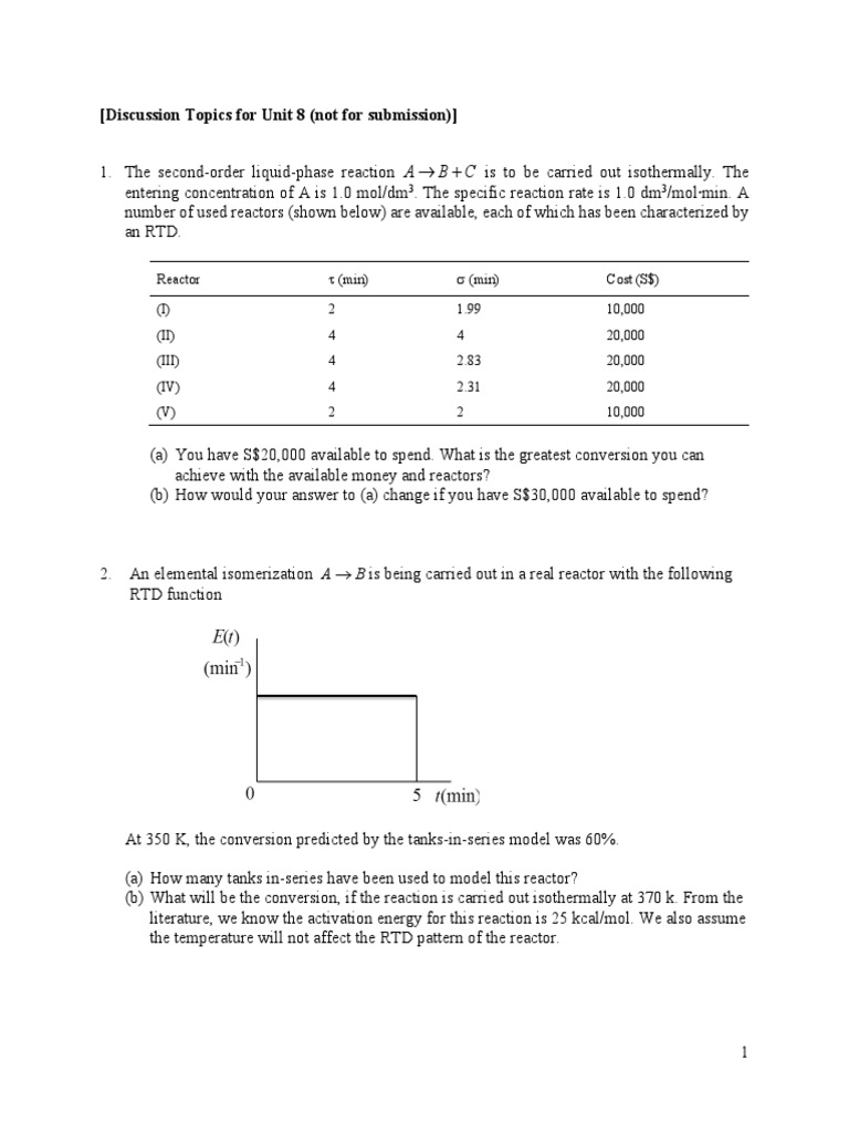 Tutorial Questions For Unit 8 | PDF | Applied And Interdisciplinary ...
