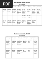 2025 NED MSCE MOCK TIMETABLE | PDF | Science