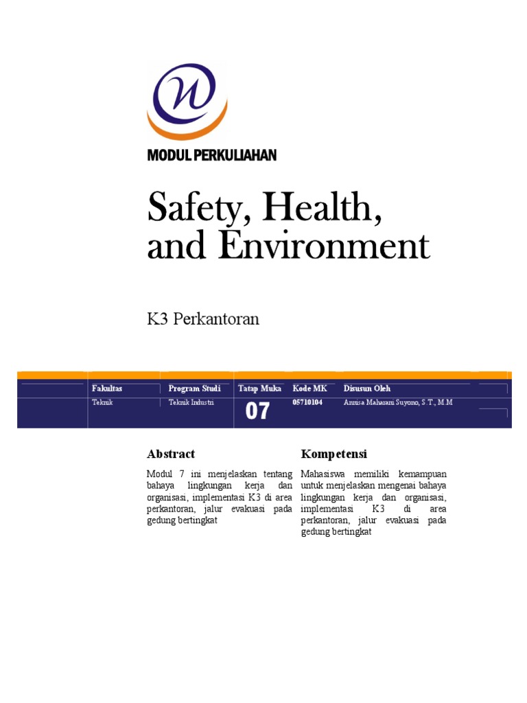 K3 di Perkantoran: Risiko dan Solusi | PDF