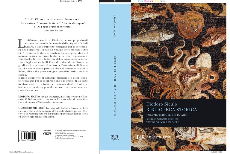 Diodoro Siculo Biblioteca Storica Vol II | PDF