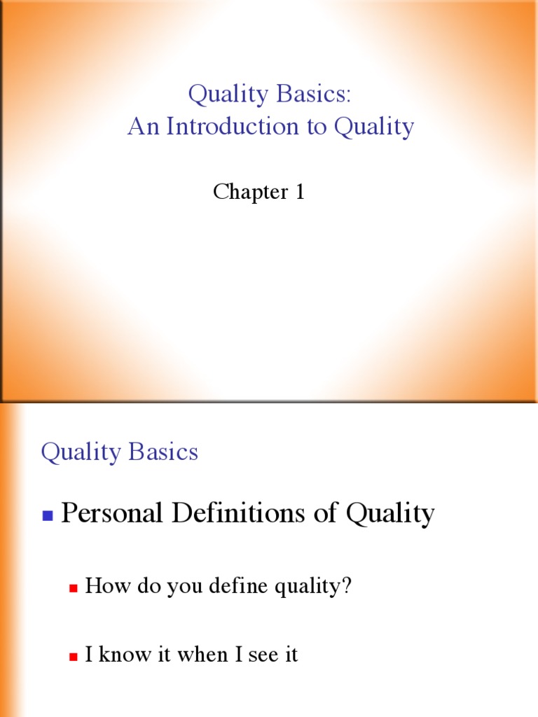 Understanding Quality in Business | PDF | Quality (Business) | Quality Management