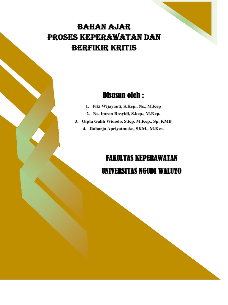 Buku Ajar Proses Keperawatan Dan Berfikir Kritis | PDF | Karier & Perkembangan | Pengembangan Diri