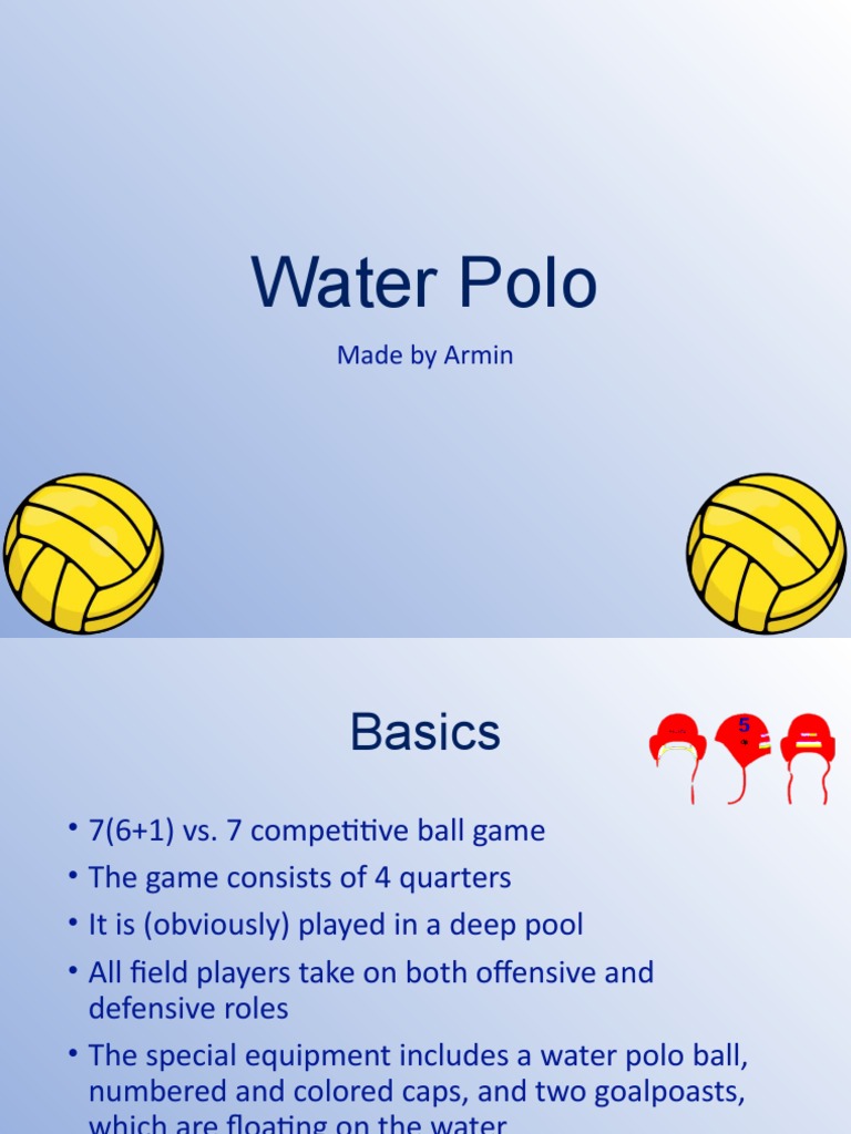 Water Polo: Gameplay and Positions | PDF
