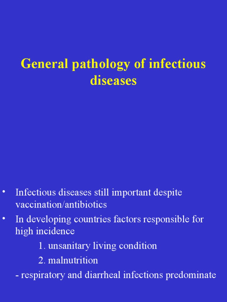 General Pathology of Infectious Diseases | PDF | Infection | Virus