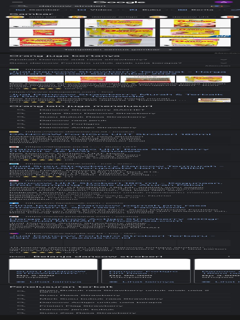 Gambar: Dancow Stroberi | PDF | Game & Aktivitas | Memasak, Makanan ...