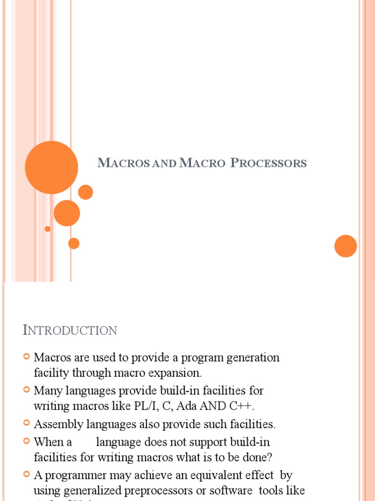 Macro | PDF | Assembly Language | Parameter (Computer Programming)