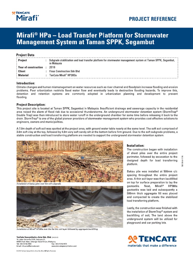 CS - HP380a - Load Transfer Platform For Storm Water Management ...