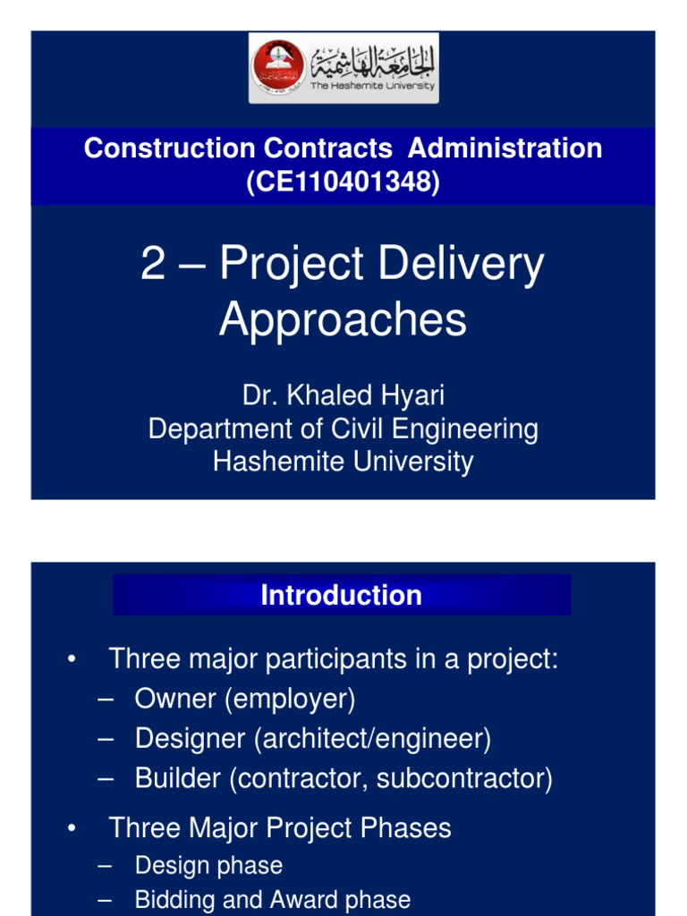 Construction Project Delivery Guide | PDF | Construction Management ...