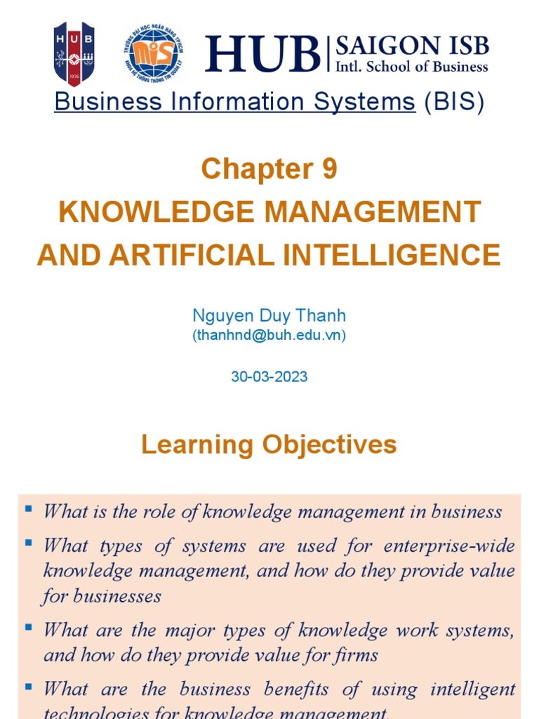 2023-BIS-C09-Knowledge Management and Artificial Intelligence | PDF | Artificial Intelligence ...