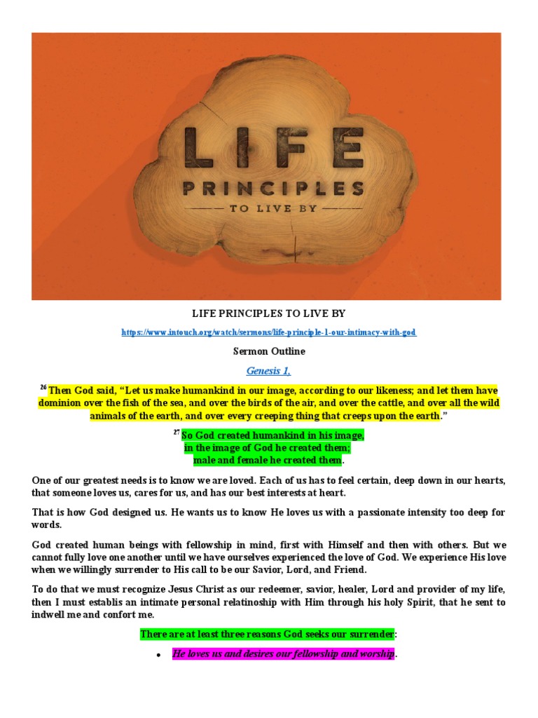 Intimacy with God: A Life Principle | PDF | Jesus | Jacob
