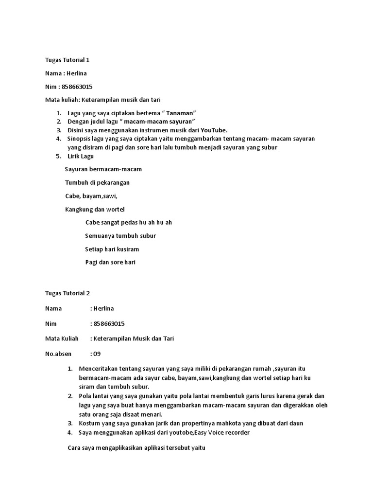 TT1 Keterampilan Seni Musik Dan Tari | PDF | Sains & Matematika