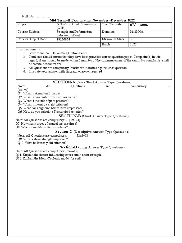 Mid Term-II (SDBS) | PDF | Teaching Methods & Materials | Technology & Engineering