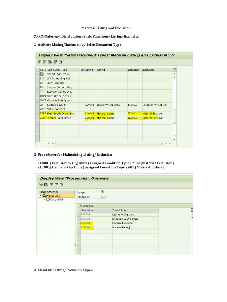 Material Listing and Exclusion | PDF | Technology & Engineering