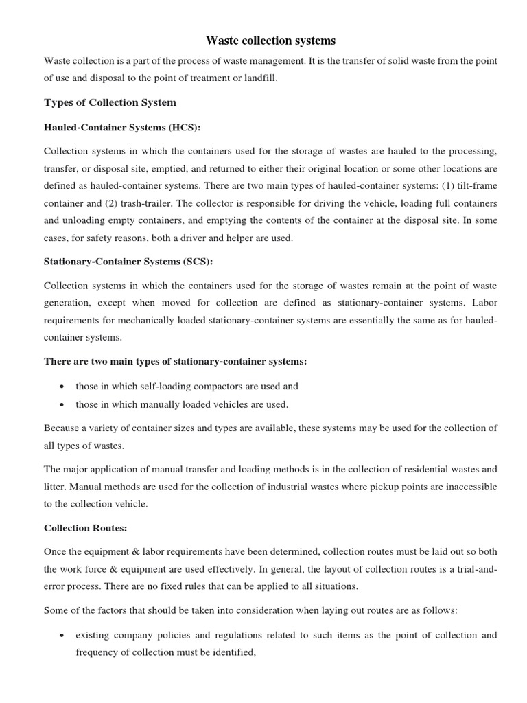 SWM Notes II | PDF | Waste | Waste Management