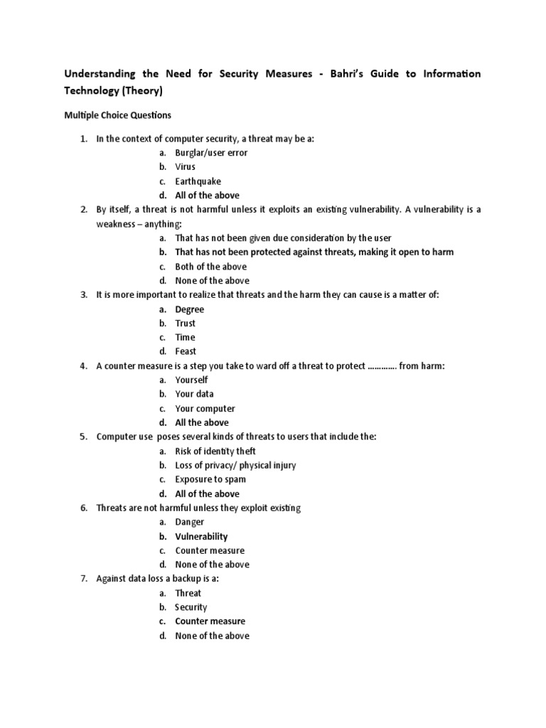 Computer Security MCQs | PDF | World Wide Web | Internet & Web