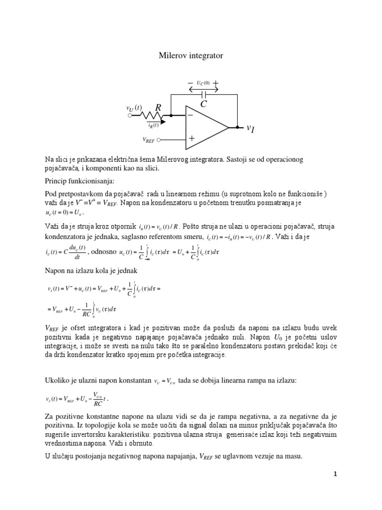 Milerov Integrator, Multivibratori | PDF