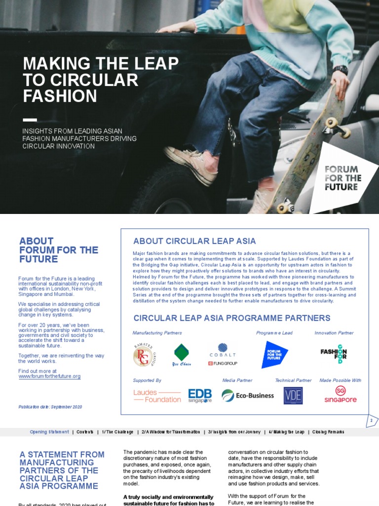 Making The Leap To Circular Fashion: Insights From Leading Asian Fashion Manufacturers Driving ...