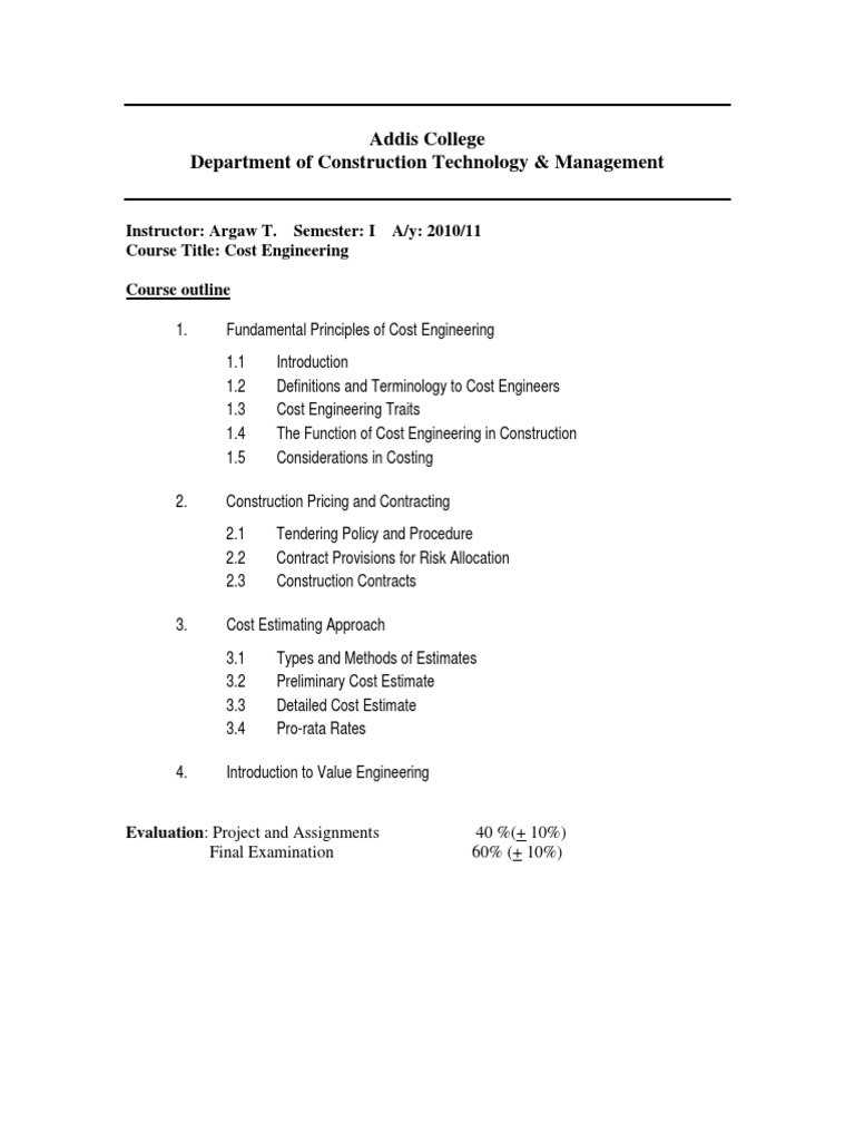 Cost Engineering | PDF | Cost | Economies Of Scale