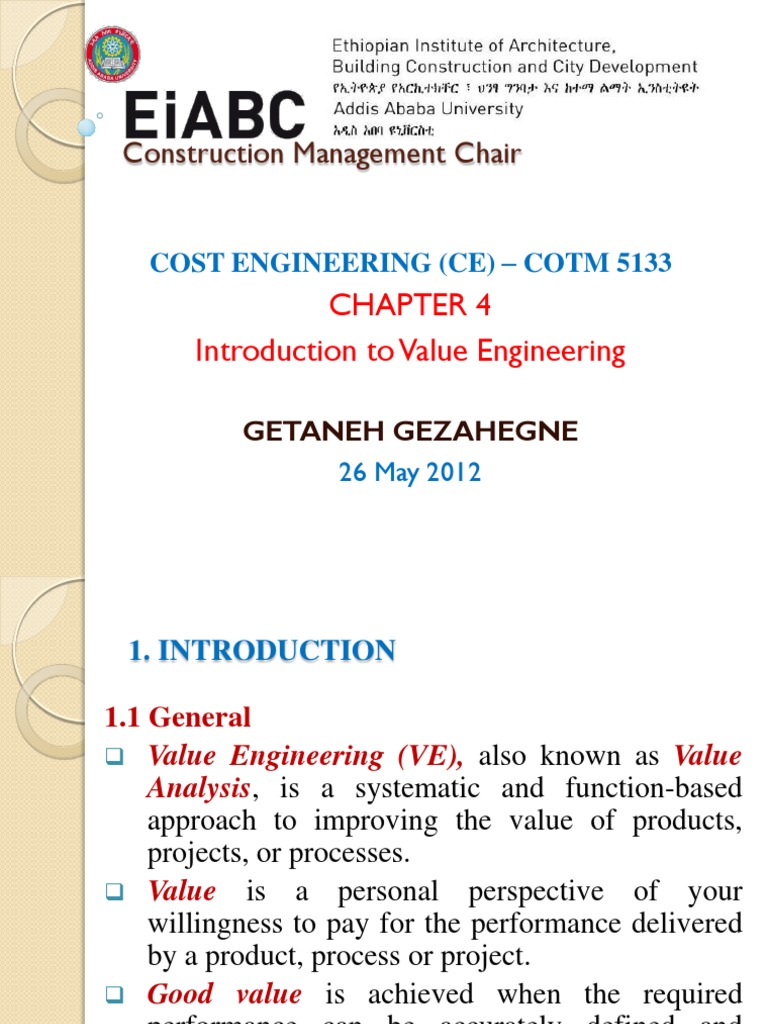 Value Engineering | PDF | Function (Mathematics) | Design