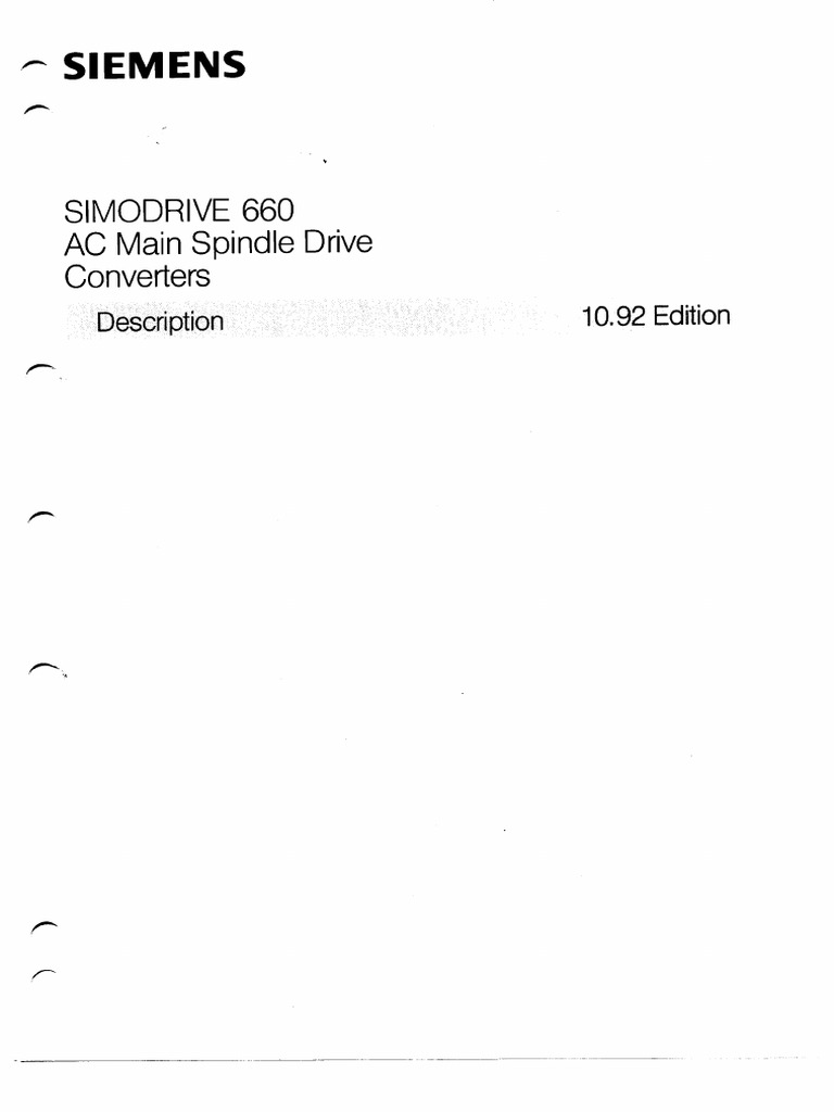 6SC 6506 4aa01 D380 D43060 A M5req Simodrive Falownik Siemens Manual | PDF