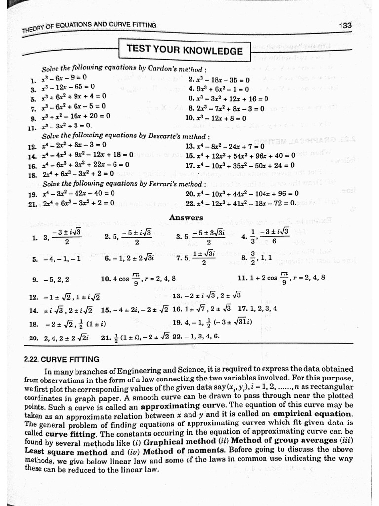 Curve Fitting, NP Bali | PDF