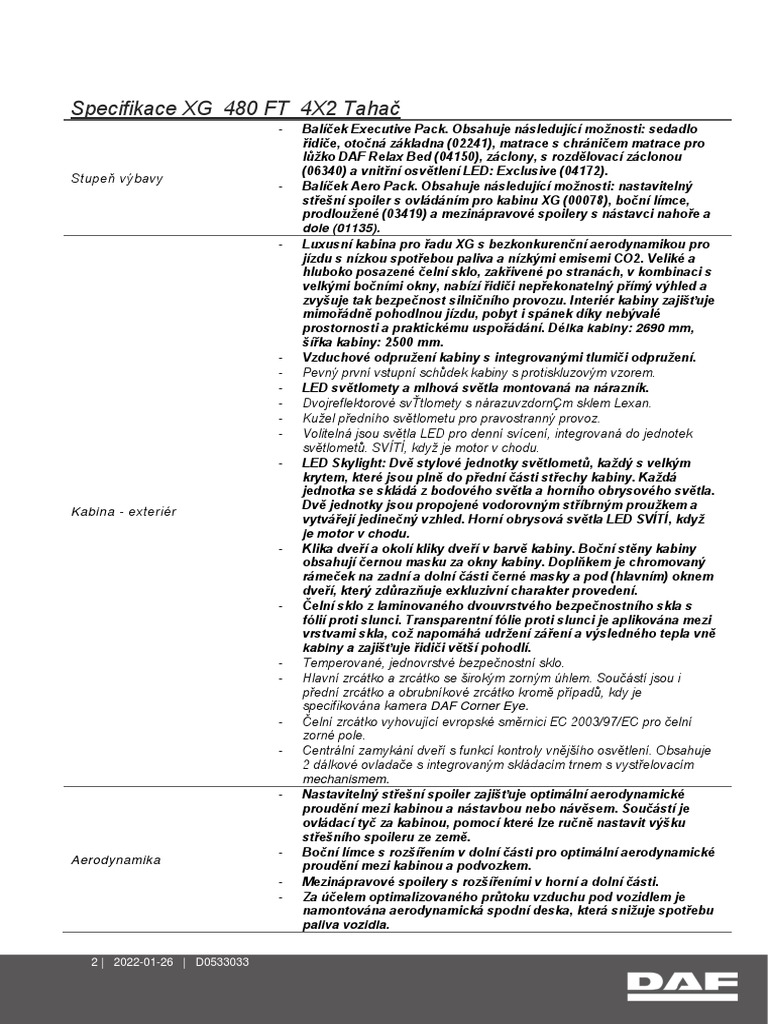 Daf XG480FT NGD | PDF