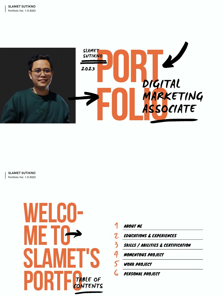 Slamet Sutikno Portfolio - Digital Marketing | PDF | Analytics | Search Engine Optimization
