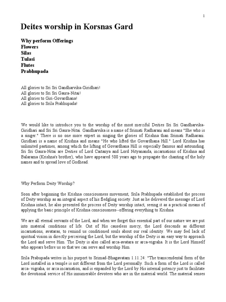 Deites Worship in Korsnas Gard | PDF